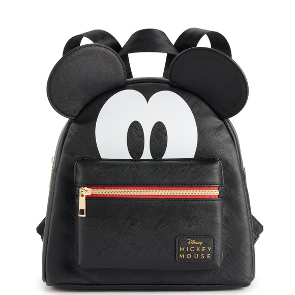 Bags | Disney Mickey Mouse Mini Backpack With 3d Ears And Logo Nwt ...